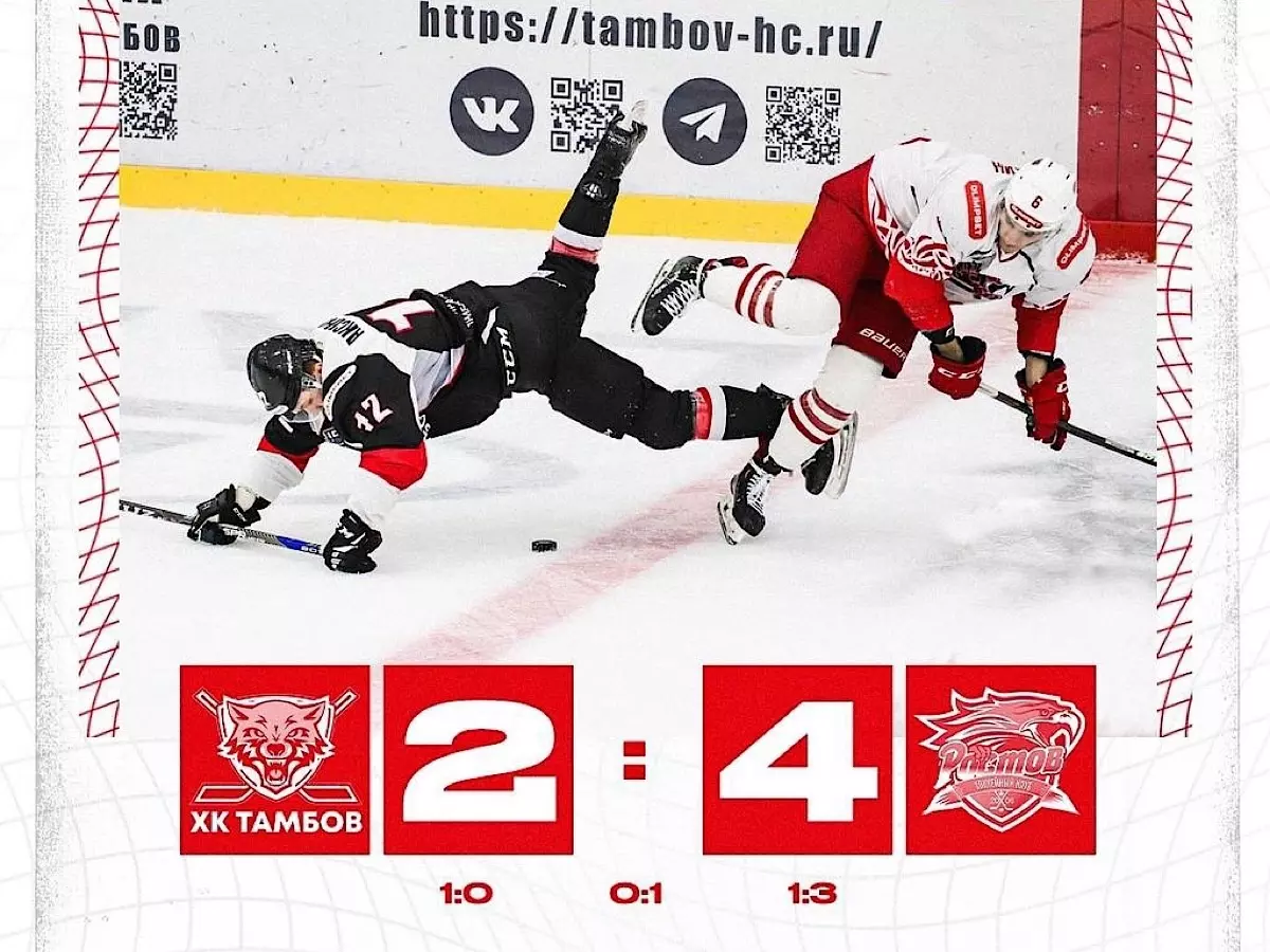 ХК «Тамбов» проиграл «Ростову» со счетом 2:4 » DonDay - новости Ростова-на-Дону. Происшествия ...