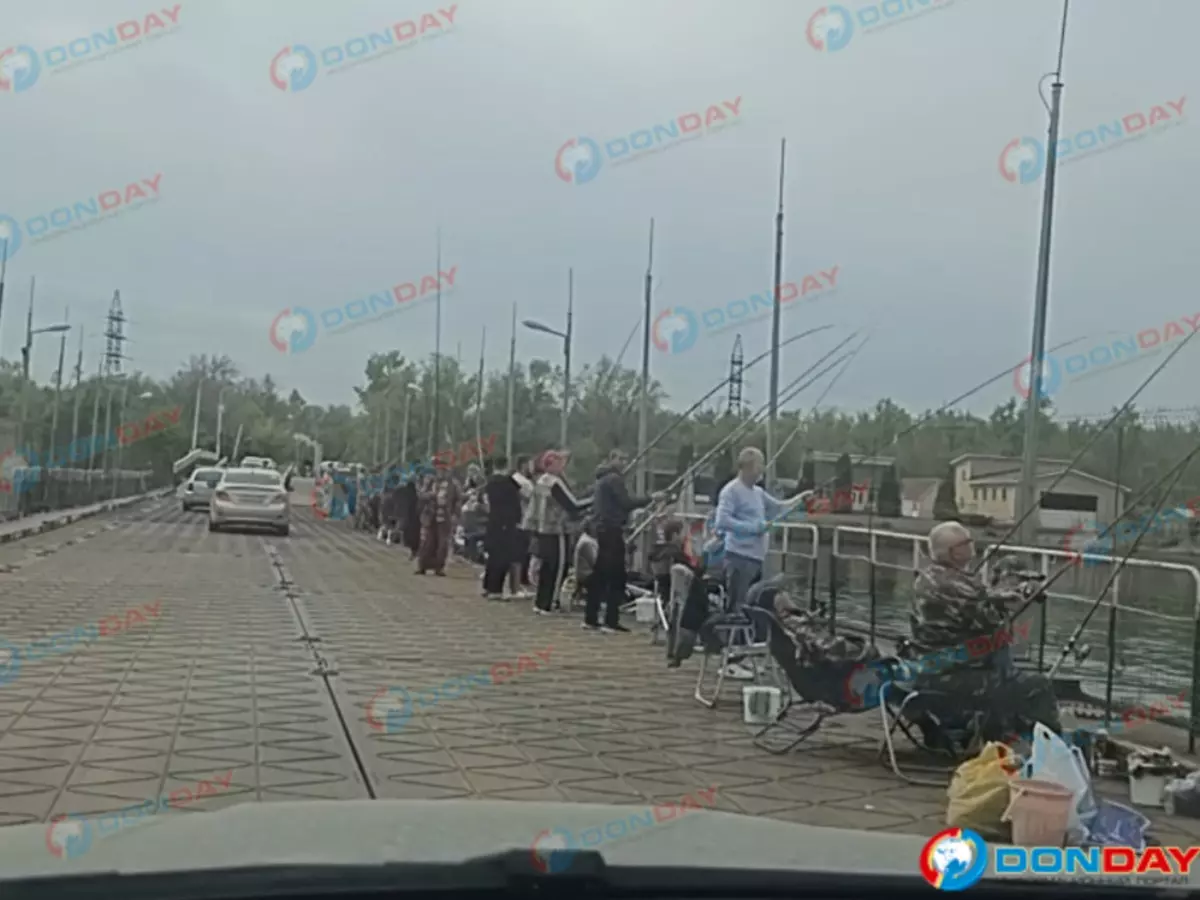 В Ростове рыбаки атаковали понтонный мост на Зеленом острове » DonDay