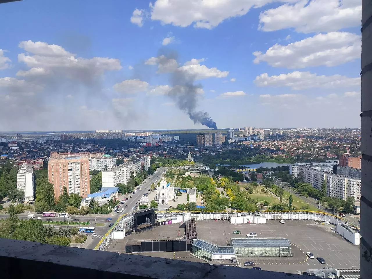 Площадь пожара на улице Орской достигла 2200 квадратных метров » DonDay